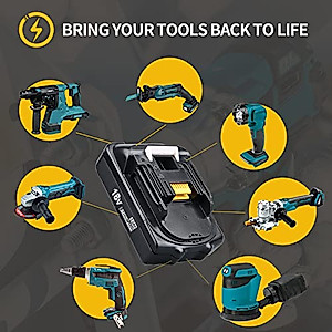 Mingsci 2 Pack 3.0Ah BL1815 Battery Replacement for Makita 18V Battery Lithium ion BL1830B BL1815N BL1820 BL1820B BL1830 BL1840 BL1840B BL1850 BL1840B BL1860 BL1840B