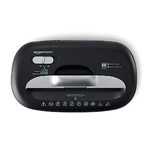 Amazon Basics 8-Sheet Cross Cut Paper Shredder and Credit Card Shredder with 4.1 Gallon Bin