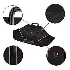 Fire Beauty Large Canvas Log Tote Bag Firewood Log Carrier