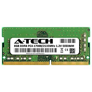 A-Tech 8GB DDR4 2133 MHz SODIMM PC4-17000 (PC4-2133P) CL15 Non-ECC Laptop RAM Memory Module