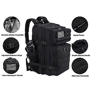 LHI Cooler Insulated Backpack 45L Portable Soft Cooler Bag with Cup Holders for Men and Women to Beach Camping Picnic Travel Hiking - Black