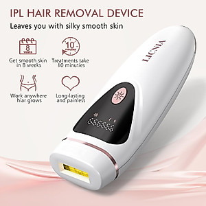 Laser Hair Removal for Women and Men, at-Home IPL Hair Removal Device Upgraded to 999,999 Flashes Painless Permanent Hair Removal, Safe and Long-Lasting Results, Reducing Hair Growth on Body and Face