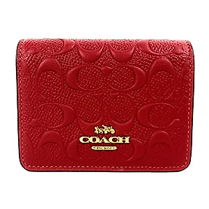 COACH Mini Wallet on a Chain Signature Leather