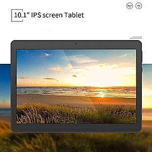 Saiernuo 10.1 Inch Phablet Octa Core 64GB ROM 4GB RAM C All Phone Android 9.0 Tablet PC,Dual Sim Card,Support Netflix YouTube Bluetooth, GPS, WiFi (Metallic Black)