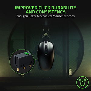Razer Orochi V2 Mobile Wireless Gaming Mouse: Ultra Lightweight - 2 Wireless Modes - Up to 950hrs Battery Life - Mechanical Mouse Switches - 5G Advanced 18K DPI Optical Sensor - Strike Edition