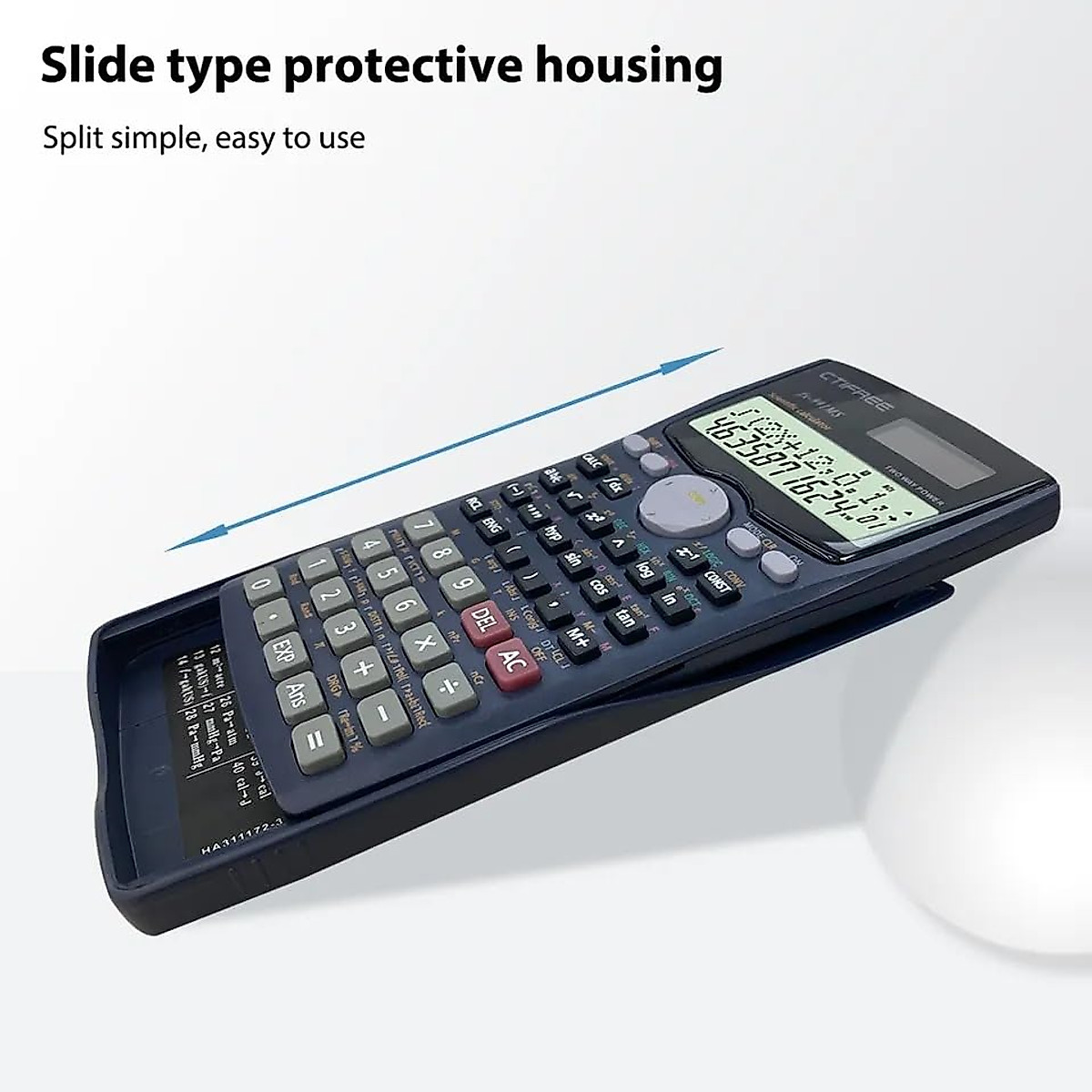 CTIFREE Scientific Calculator FX-991MS College Middle School Mathematics 401 Function Calculadora Cientifica Dual Power Scientific Calculator