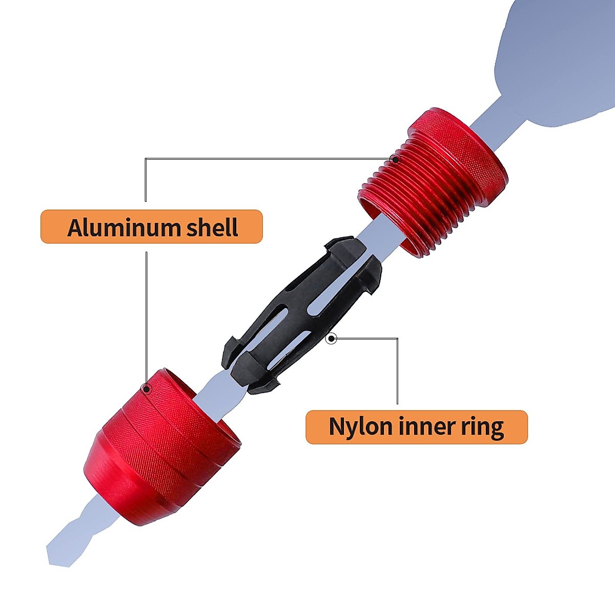 Ruitool Drill Depth Stop for Drill Bits,Adjustable Drill Stop Applicable Size Range 5/64"-3/16",15/64"-7/16",Aluminum Drill Bit Stop Collar Set for Woodworking Tools & Hand Tools,2 Pcs