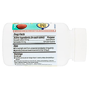 Equate Stool Softener with Stimulant Laxative, 120 Tablets 2 Bottle Bundle