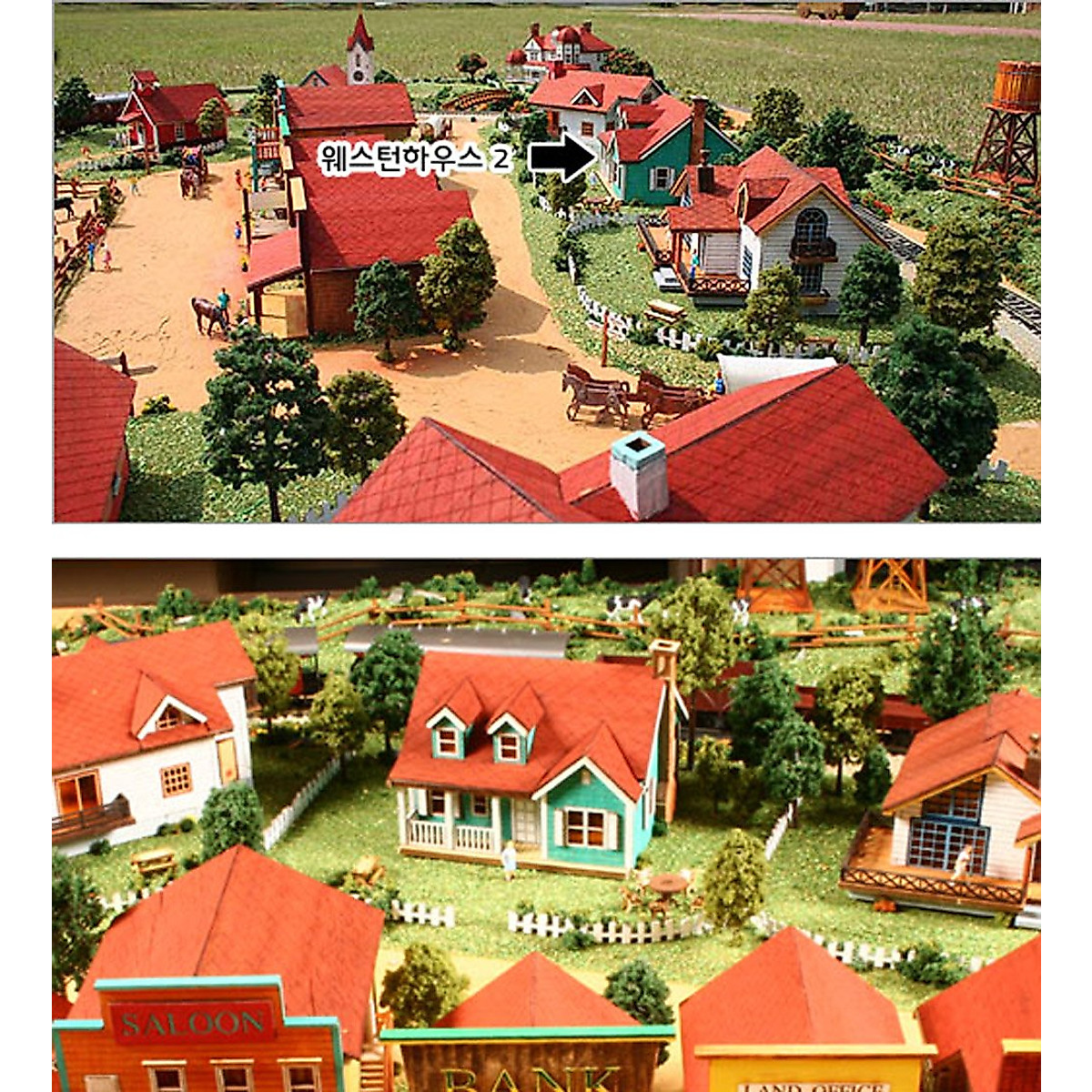 DESKTOP Wooden Model Kit Western House 2 by Young Modeler