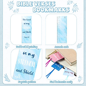 120 Pieces Bible Verses Bookmarks Watercolor Christian Bookmarks for Women Inspirational Spiritual Bible Bookmarks Christian Gifts Supplies for Women Men Book Lovers Book Club(Watercolor Style)