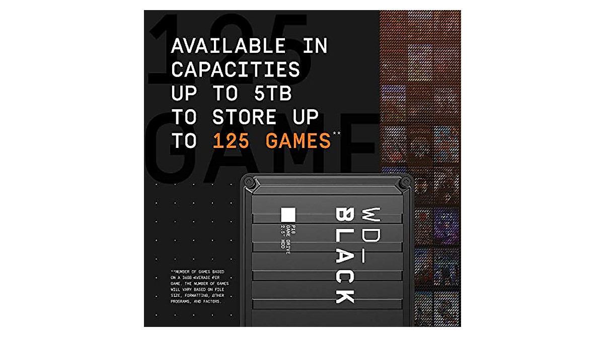 WD_BLACK 5TB P10 Game Drive - Expand Your Game Library Easily