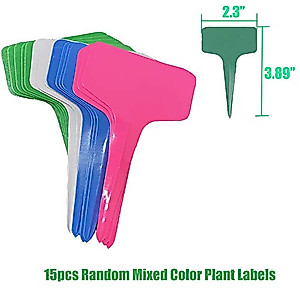 6 Packs 6.3 Inches Bonsai Training Pots with Trays, Come with 15pcs Plant Lables, Rectangle Bonsai Flower Growing Nursery Planter Pots for Indoor Outdoor Home Garden, Black