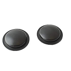 Pallet Jack/Truck Steering Wheels Set with Axle and Protective Caps (4 pcs) 7" x 2" with Bearings ID 20mm Poly Tread Red