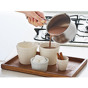 Yoshikawa YJ3349 Milk Pan, Made in Japan, 4.7 inches (12 cm), Stainless Steel Double Mouth Milk Pan, For Gas Fire