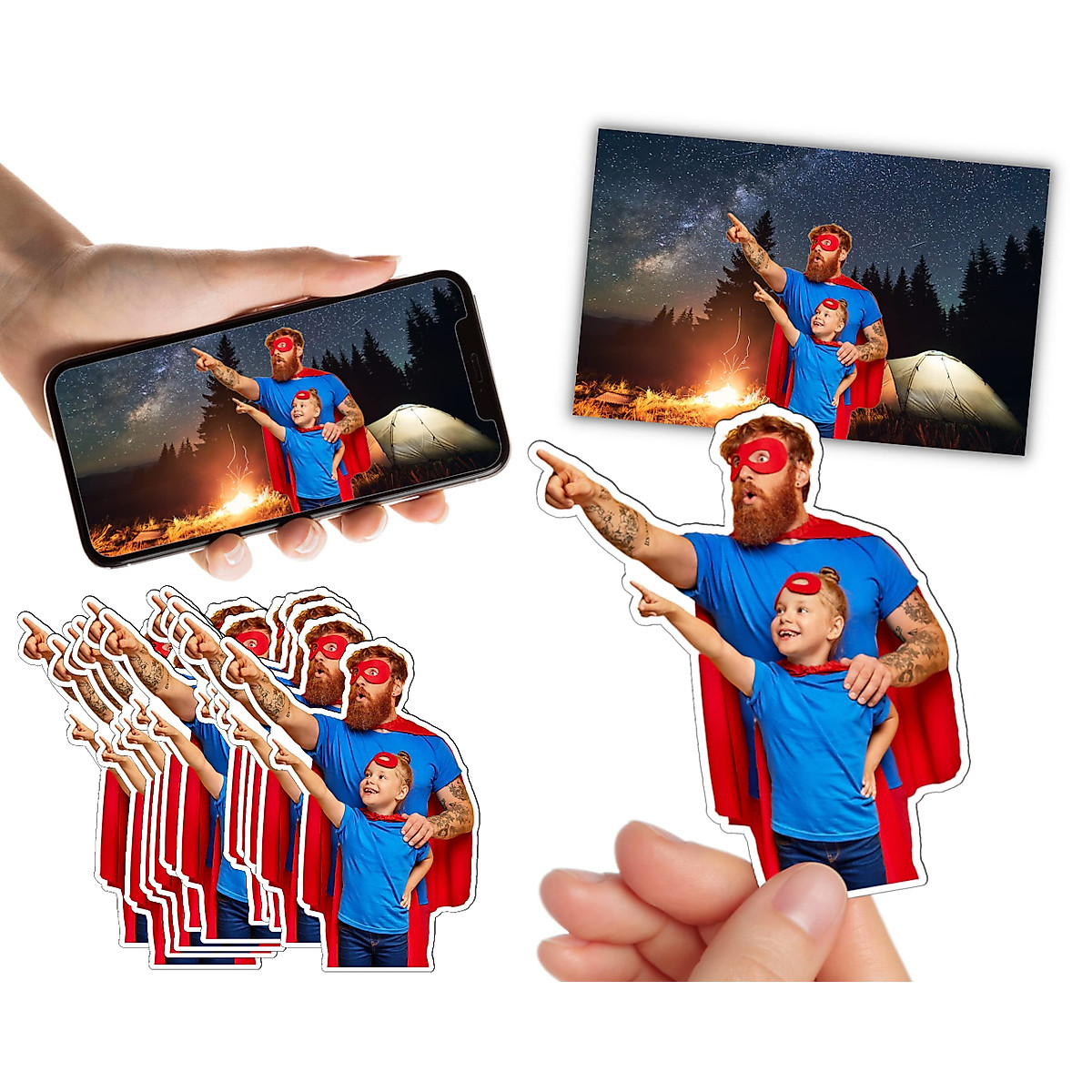 Personalized Photo Magnet - Customized Cutout Magnets Magnetic Photos | Save Your Best Memories