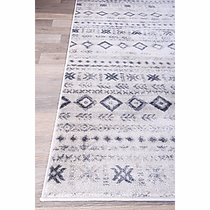 Rugshop Tribal Bohemian Vintage Area Rug 5' x 7' Cream