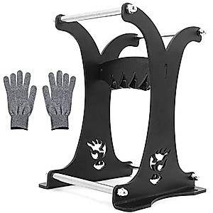Kweetle Detachable Firewood Kindling Splitter, Manual Kindling Wood Splitting Tool with Gloves, High Carbon Steel Log Splitting Wedge Tool Firewood Splitter for Home Garden Outdoor