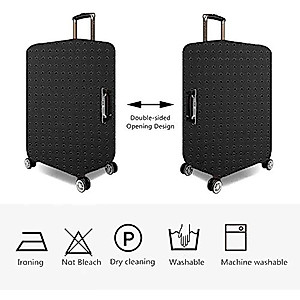 7-mi Travel Luggage Cover Protector, Washable Suitcase Protector Anti-scratch Spandex Baggage Covers Fits 31-32 Inch Luggage