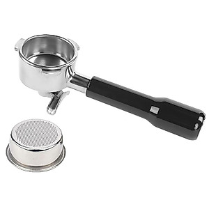 Espresso Portafilter 54mm Double Spouts - Compatible with Breville Bambino, Duo-Temp, Infuser, Barista Express, Barista Touch, Barista Pro, Sage Barista Machine - Stainless Steel with Filter Basket