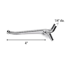 Presa Heavy Duty Metal Peg Board Shelving Hooks, 4-Inch, 50-Pack