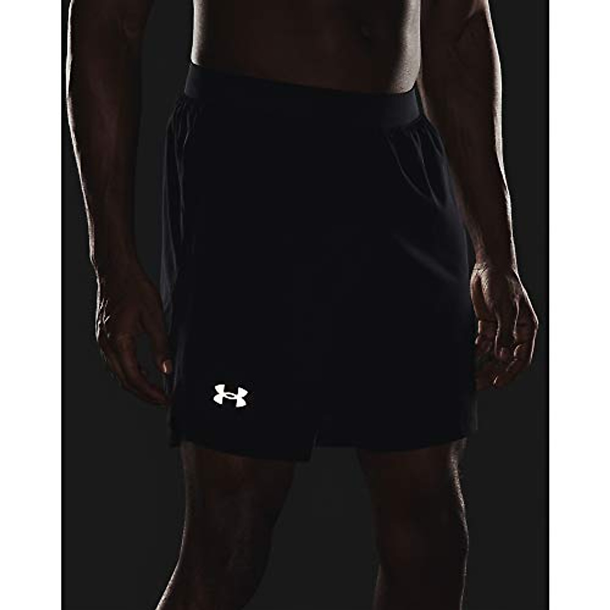 Under Armour mens Launch Run 7-inch Shorts , Black/Reflective , 3X-Large