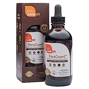 Zahler - ParaGuard Cleanse Liquid Drops - Gut Health Detox Supplement - Formula has Wormwood, Garlic Bulb, Pumpkin Seed, Clove & More - Natural Cleanse Detox for Humans - Certified Kosher (4 Oz)