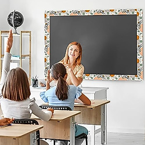 Boho Bulletin Board Border Rainbow Bulletin Board Borders Rainbow Straight Borders with Polka Dots and Hearts Classroom or Home School Decoration (Boho,65 Feet)