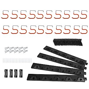 Milltrip Garage Organizer, 64in Garage Storage System Wall‑Mounted Garage Organizer Garden Tool Organizer Hanger for Home