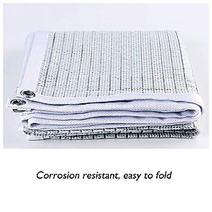 Reflective Aluminet Shade Cloth White Sunblock Shade Net 90% of UV Resistant, Premium Garden Shade Mesh Tarp Top Shade Netting Panel Flowers Plants Protection Car Roof Cover