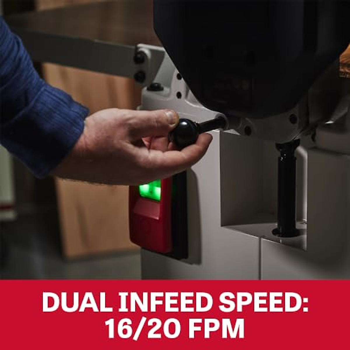 JET 15-Inch Planer, 3 High-Speed Steel Knives, 3 HP, 230V 1Ph (Model JWP-15B)