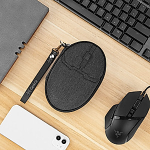 Geekria Mouse Case, Hard Shell Travel Carrying Case for Gaming Office Mouse, Compatible with Razer Basilisk V3 / Viper V3 Pro/Naga V2 / DeathAdder V3 / Orochi V2, HyperX Pulsefire Haste