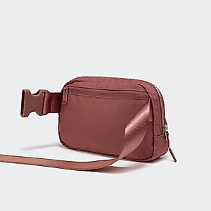 Pander Unisex Belt Bag Fanny Pack for Women with Adjustable Strap, Small Waist Pouch for Workout Running Traveling Hiking (Dune).