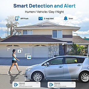 6MP PoE Outdoor IP Camera, 2.8mm Lens, Dome EXIR Turret Security Network Surveillance Camera, Up to 98ft/30m Night Vision, H.265, IP67