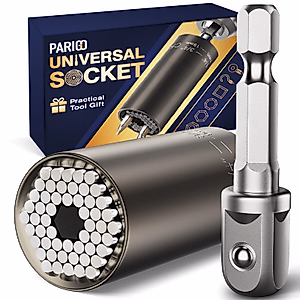 Universal Socket Tools Gifts for Men: Christmas Gifts Stocking Stuffers for Dad Boyfriend Husband Professional 7mm-19mm Super Socket Tool Sets Power Drill Adapter Unique Cool Gadgets Birthday Gift