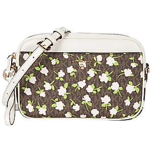 Michael Kors Jet Set Charm Large East/West Camera Crossbody Brown Multi One Size