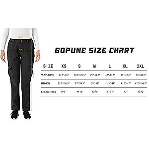 Gopune Women's Windproof Waterproof Sportswear Outdoor Hiking Fleece Pants (Navy,M)