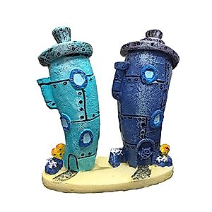 Penn-Plax Spongebob Bikini Bottom Homes Aquarium Ornament | Great Decoration Look for Your Tank