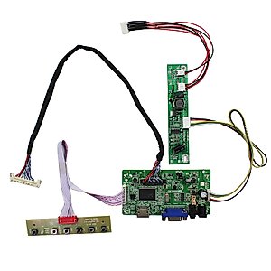 VSDISPLAY HD-MI VGA LCD Controller Board VS-RTD2556HV-V2 Work for 21.5 Inch 1920x1080 LM215WF3-SDA1 LM215WF3 SDA1 LM215WF3 SD A1 LM215WF3(SD)(A1) 30 Pin EDP LCD Screen