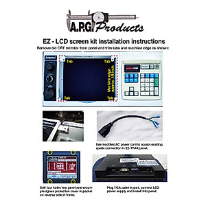 Generic EZ TRAK Mill Replacement Monitor, Black