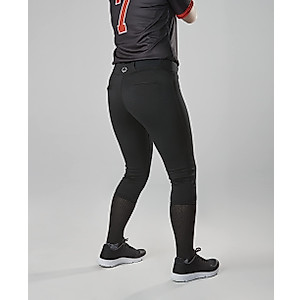 EvoShield Women's Standard Standout Fastpitch High Rise Pant, Black, Small