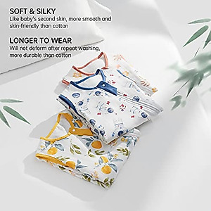 Duomiaomiao Muslin Baby Sleep Sack, Breathable Bamboo & Cotton Side-Open Zipper Baby Wearable Blanket, 0.6 TOG Skin-Friendly Sleeping Bag for Baby Toddler