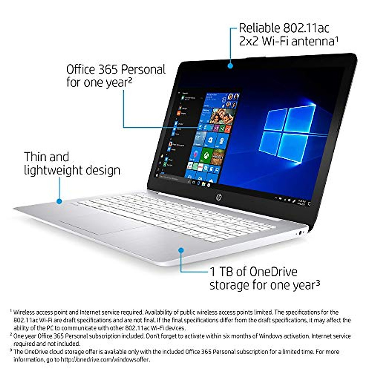 HP Stream 14-Inch Touchscreen Laptop, AMD Dual-Core A4-9120E Processor, 4 GB SDRAM, 64 GB eMMC, Windows 10 Home in S Mode (Renewed)