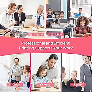 58A Toner Cartridge with Chip Replacement for HP 58A CF258A 58X Toner Use with Laserjet Pro M404n M404dn MFP M428fdw M428fdn M428dw M404dw M404 Enterprise M406dn M430f Printer (2 Black)