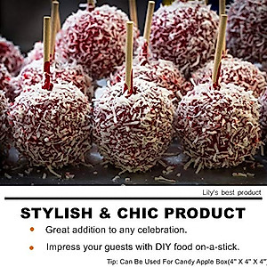 7 Inch Study Bamboo Skewers - 5mm Thick Natural Semi Point Bamboo Sticks BBQ Caramel Candy Apple Sticks for Corn Dog,Corn Cob,Cookie,Lollipop,Kabob,Gril.(100 pcs)