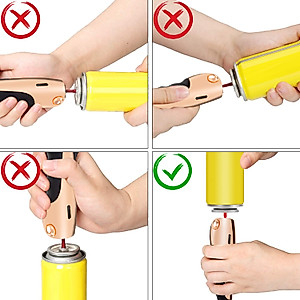 AKOPCF Butane Lighter Long Lighter Refillable Grill Lighter for Candle BBQ, Rose Gold(No Fuel)