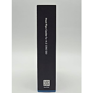 GRAUGEAR M.2 2280 SSD Heatsink, Direct-Touch Heat of Dual Copper Heat Pipes, 25 mm Cooling Fan Built-in PWM Control, Aluminum Plate-Fin Design, Thermal Pads incl. Cooler for M.2 NVMe/SATA[G-M2HP04-F]