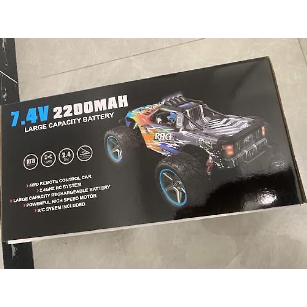 WLtoys 104019 1:10 2.4G Racing Remote Control Car 55KM/H 4WD Large Alloy Electric Remote Control Crawler RC car for Young People