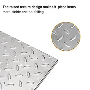 Folding Shelf for Pit Boss 700 Classic Pellet Grill, Diamond Plate Grill Side Shelf Pit Boss Grill