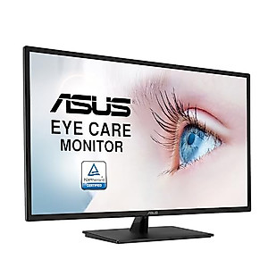 ASUS 31.5” 1080P Monitor (VA329HE) - Full HD, IPS, 75Hz, Adaptive-Sync, Eye Care, Low Blue Light, Flicker Free, HDMI, VGA, Wall Mountable, Tilt Adjustable,Black