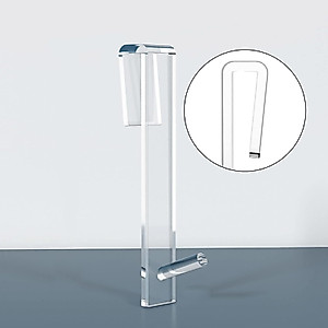 C-LARSS Acrylic Hook No Drill Heavy Duty Strong Load Bearing Glass Shower Door Hanger Bathroom Frameless Glass Shower Door Acrylic Hook Transparent